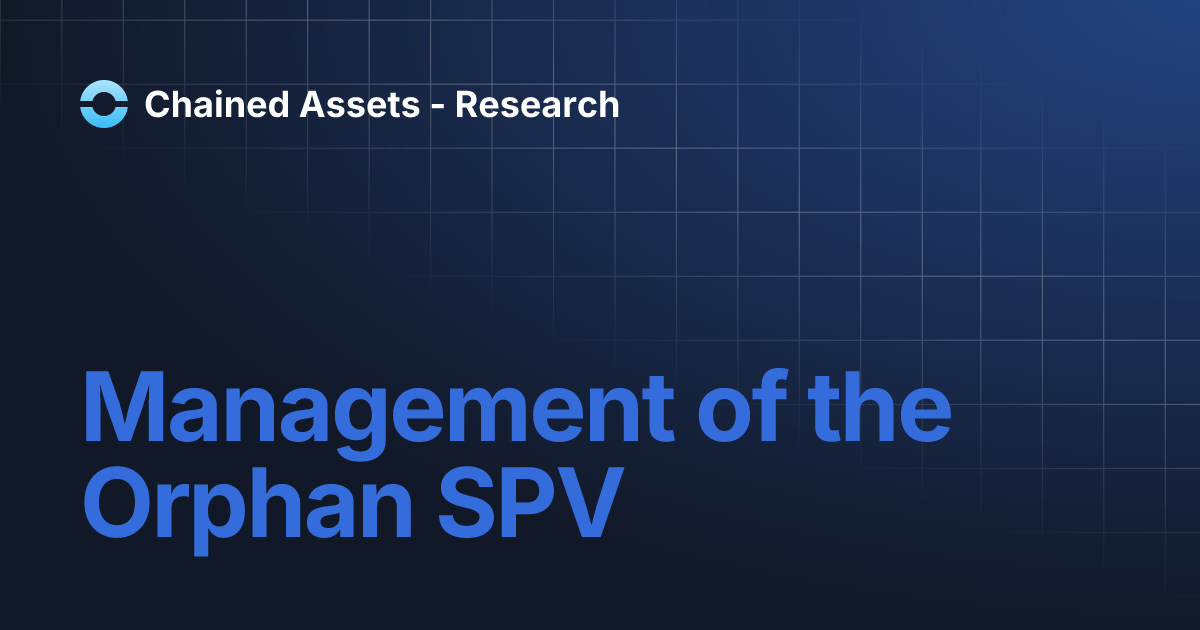 Management of the Orphan SPV | Chained Assets - Research